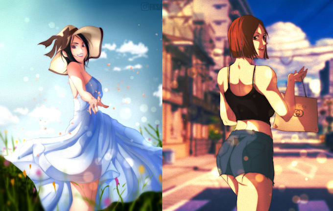 Draw an anime custom character by Facundogalvan | Fiverr