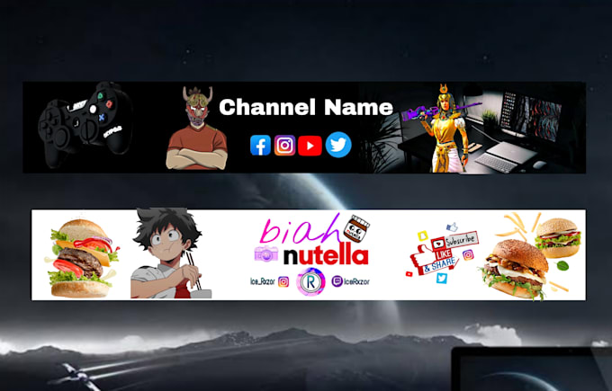 Design epic youtube banner and channel logo by Rahulraj199 | Fiverr