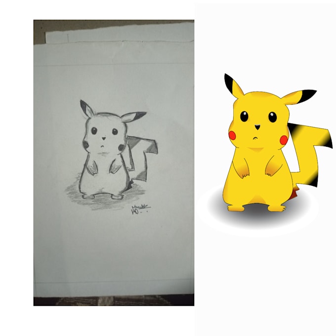 Convert your hand drawn drawing to vector image by Hrushikesh2002 | Fiverr