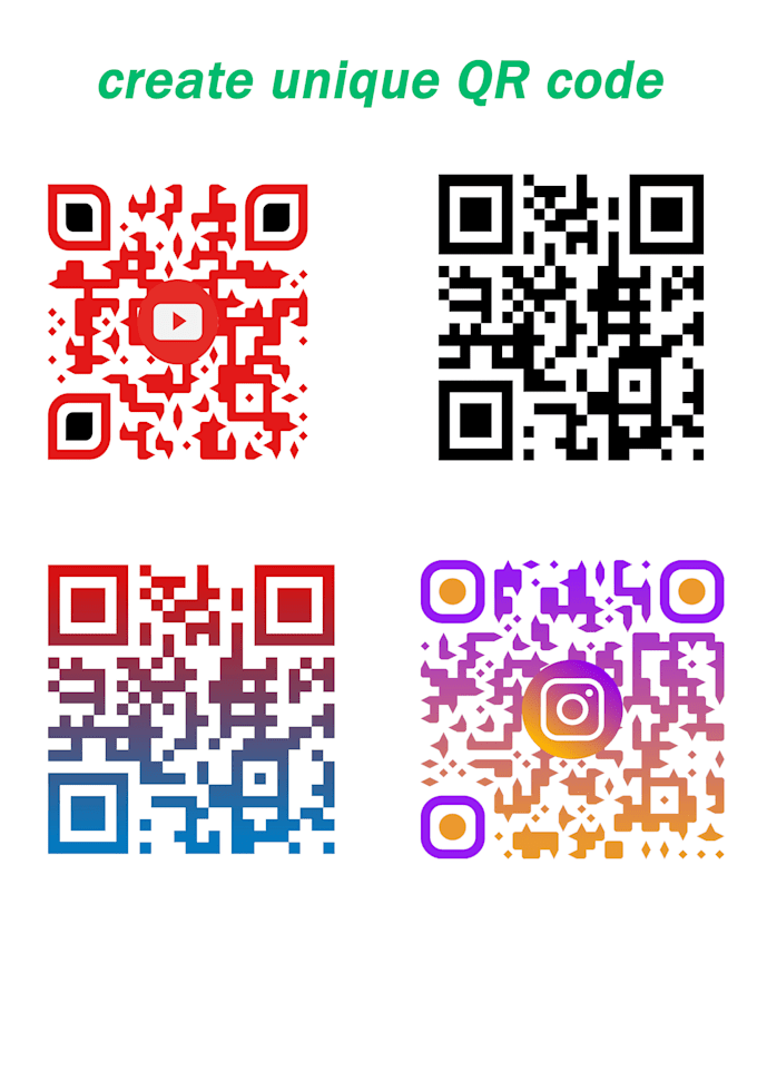 Create qr and bar codes with design by Kurlasai27828 | Fiverr