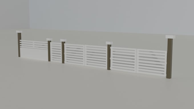 Make a simple 3d model of your fence by Anredcabahug | Fiverr