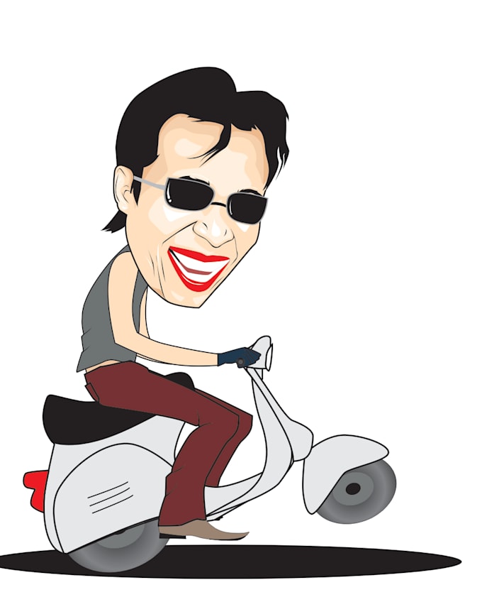 Make cartoon portrait directly from your photo by Amelia_ibanez | Fiverr