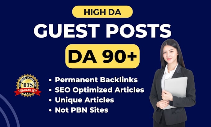 Write and publish high da guest post by Ahad_seo24 | Fiverr