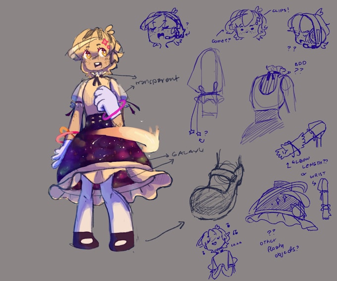 Do visual development work for character and costume design by ...