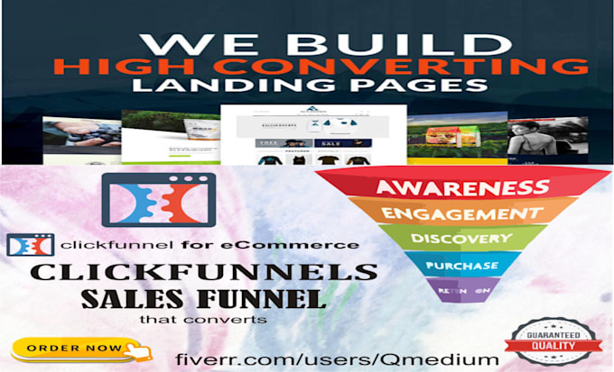 Build responsive clickfunnels, landing page, sales page and klaviyo sales funnel by Qmedium | Fiverr