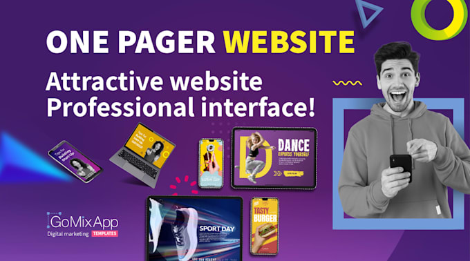Build, design, and host a one pager website by Mreshet | Fiverr