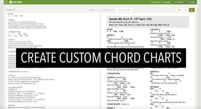 Create custom chord charts for any song by Cierrawells | Fiverr