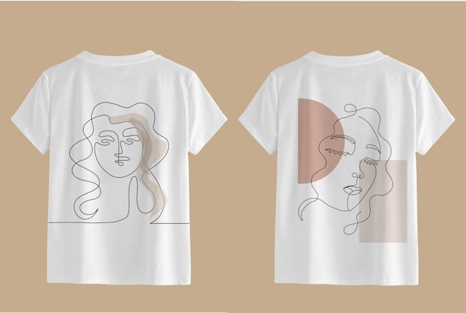 Design minimalist one continuos line for your t shirt by In_neverland ...