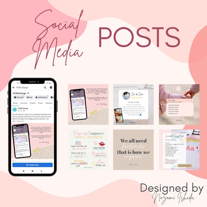 Create amazing instagram posts by Nozomiishida | Fiverr