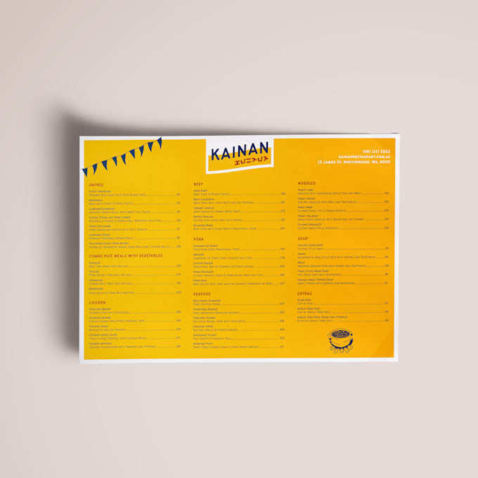 Design a menu or form layout by Loiseunicedc | Fiverr