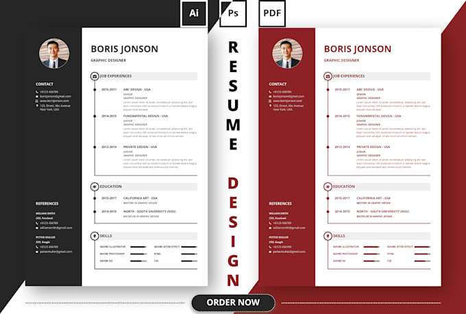 Design professional cv, resume and rewrite by Imranislamiman | Fiverr