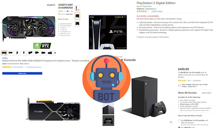 Make a auto scalper bot for gpus, cpus, consoles by Dkuflu | Fiverr