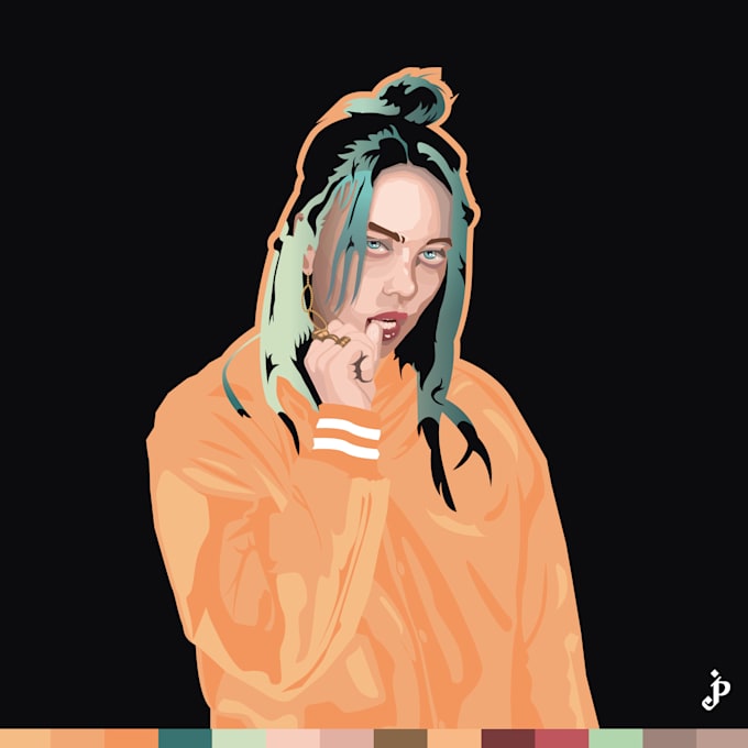 Turn your face into a vector illustration by Johnpellanda | Fiverr