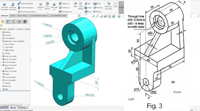 Make you 2d or 3d models using solidworks by Mohammedaati | Fiverr