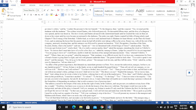 Type the scanned documents in notepad or word