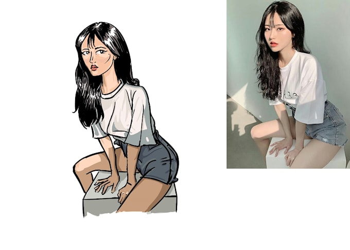 Draw any character you like in my style by Lazy_jester | Fiverr