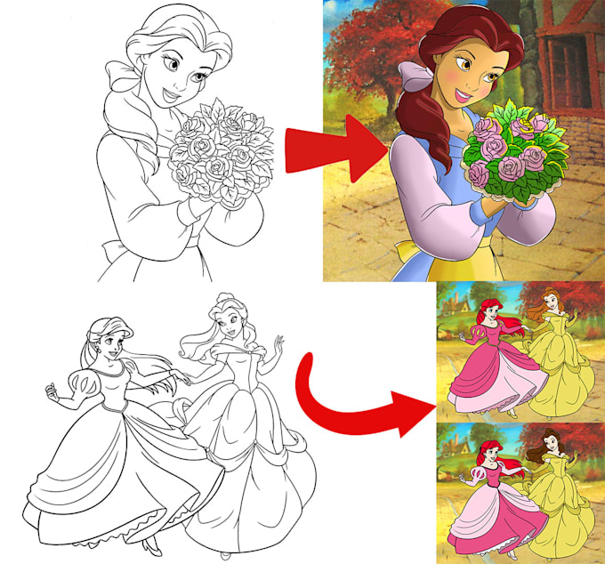 Base colour flat color your webtoon or webcomic in photoshop by Izah ...