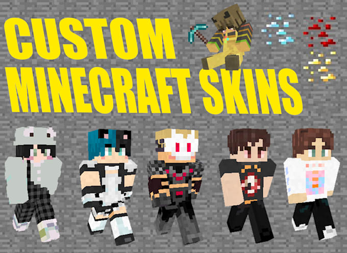 Create a custom minecraft skin by Jadedraws | Fiverr