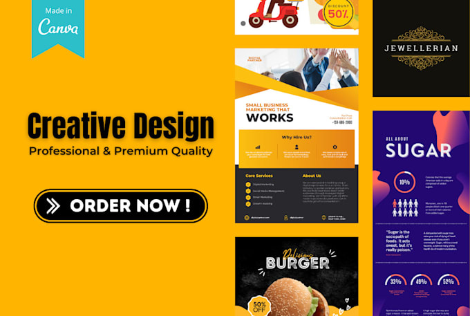 Design anything in canva premium by Saadahmedpathan | Fiverr