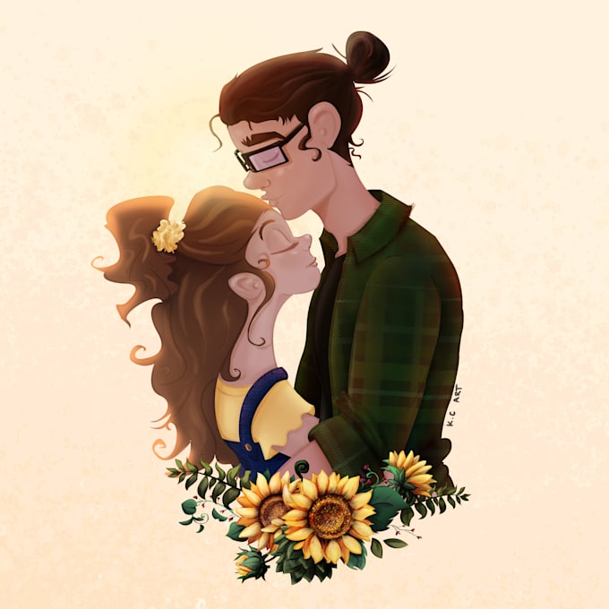 Create an illustration of you and your loved ones by Kaycee_art | Fiverr