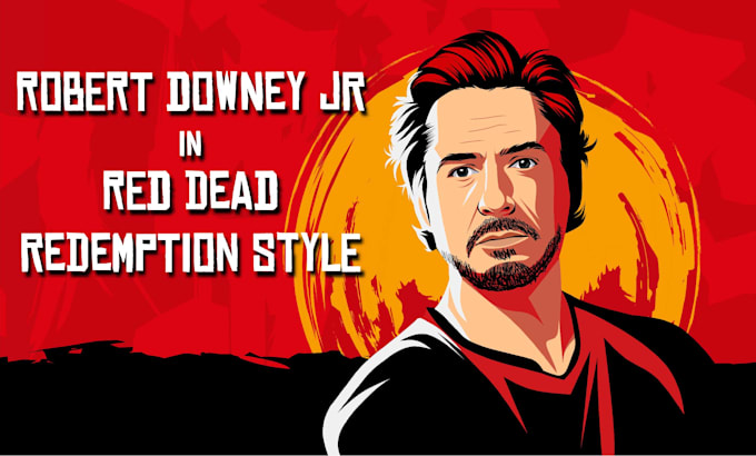 Draw your photo into vector portrait red dead redemption 2 by Icun26 ...