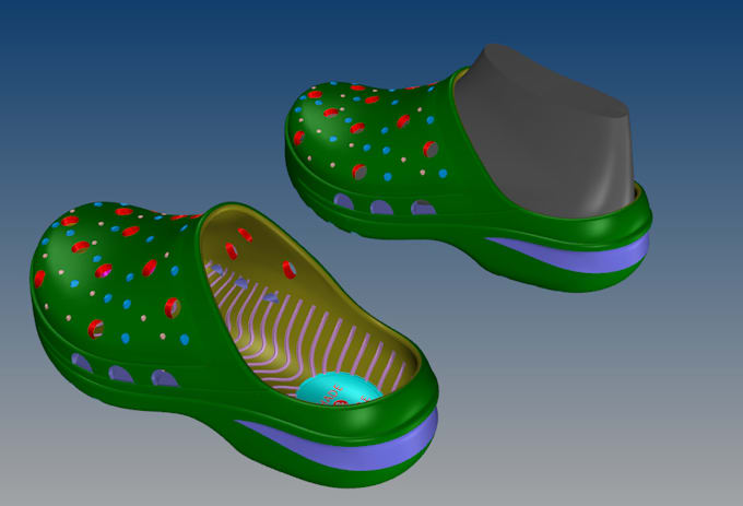 Design 3d sole shoe model from photo, 2d drawing using rhino by ...