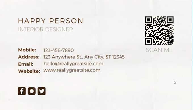 Create a stunning virtual business card for you by Businessdesta | Fiverr