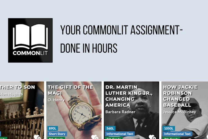 Do your commonlit assignment by Otarrr | Fiverr