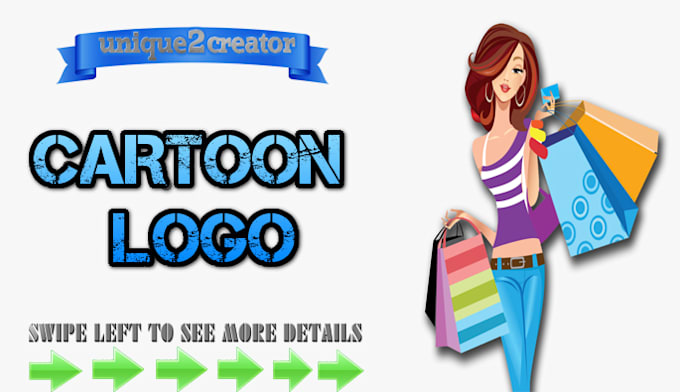 Create cartoon logo design for your choice by Unique2creator | Fiverr