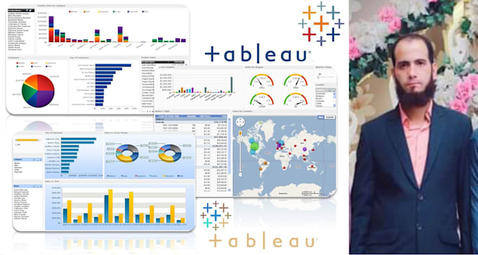 Create interactive data visualization using tableau by Tszmswis | Fiverr