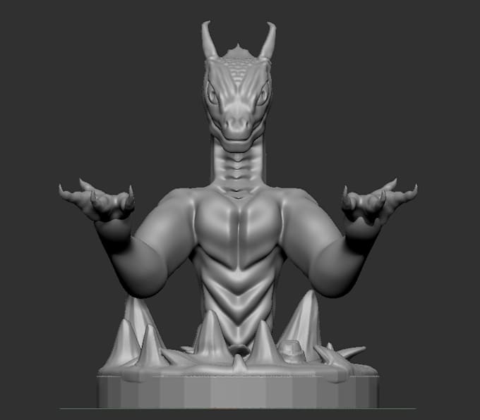 Create a 3d creature concept model by Hellofadragon | Fiverr