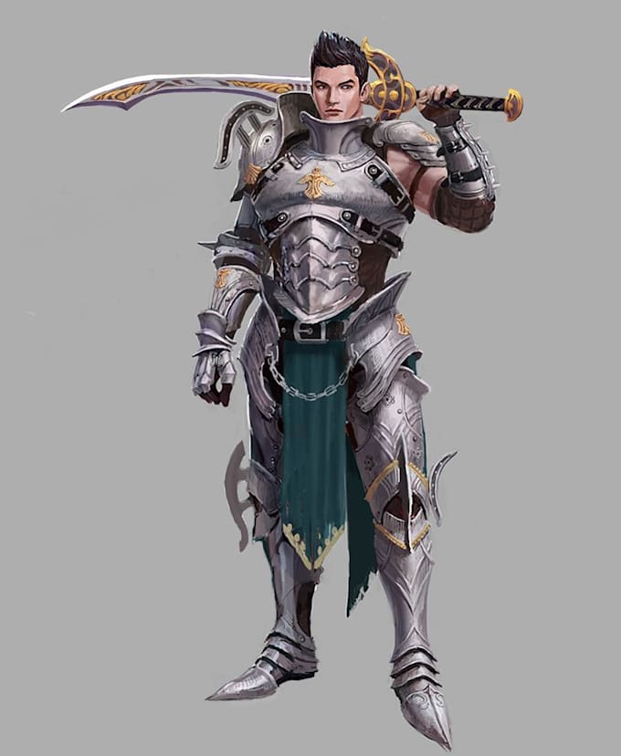 Paint character concept art, fantasy illustration by Lukericheyemr | Fiverr