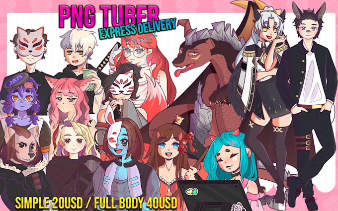 Create a png vtuber for your streams by Shumyart | Fiverr