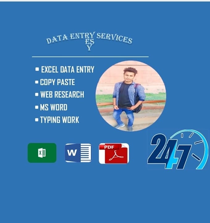 Do excel data entry,typing work,copy paste,word by Krishh999444 | Fiverr