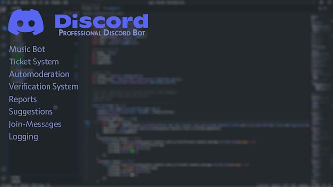 Create your own professional discord bot by Gid_dev | Fiverr