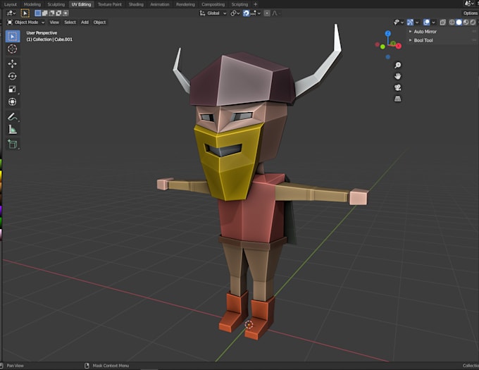 Do low poly designs in blender by Leoninja | Fiverr