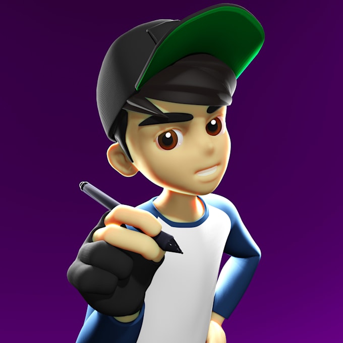 3d model your cute cartoon character in blender by Minigundam | Fiverr