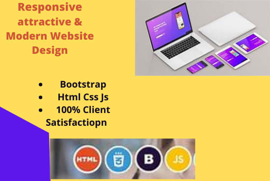 Design html css bootstrap responsive website development by ... Design html css bootstrap responsive website development by ...
