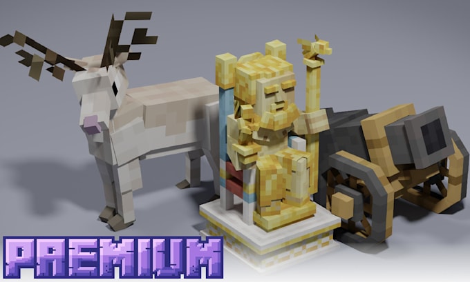 Make a 3d model for you to use in minecraft by Ytfrost | Fiverr