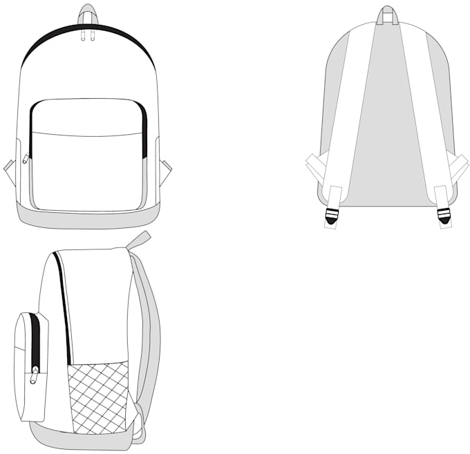 Design all types of bags with detailed technical drawings by ...