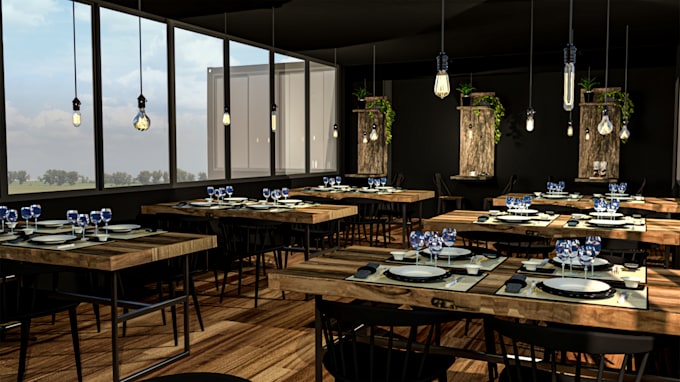 Modelize in 3d your interior project by Alexismakaroff | Fiverr