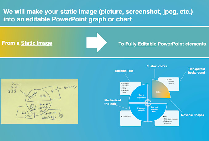 Make your static image into a fully editable ppt graph by Fuji_studios ...