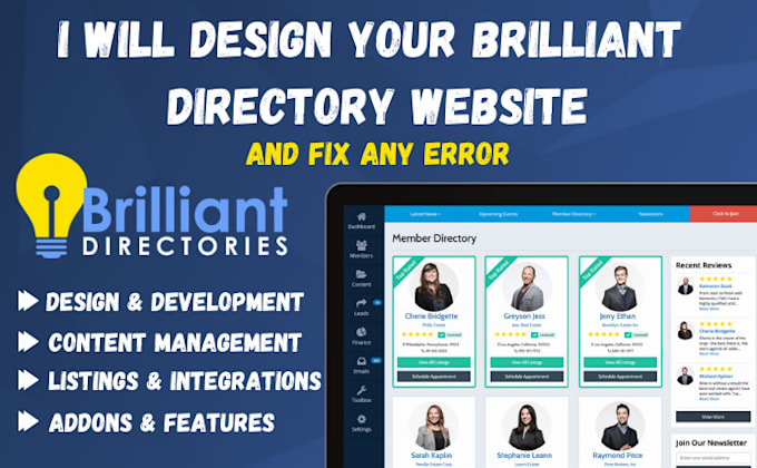 Design and develop your brilliant directory website by Wordcodex | Fiverr