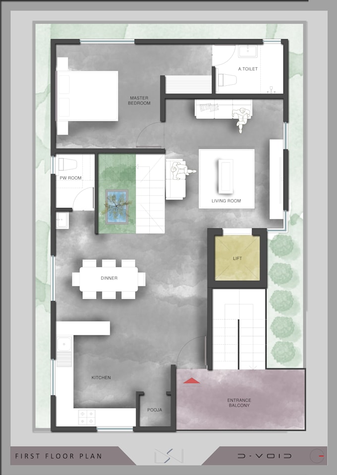 Architectural planning, ps plan rendering, 2d and 3d elevation by ...