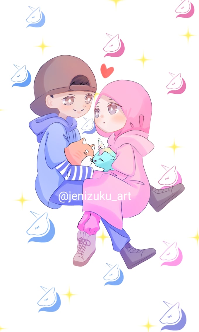 Creat anime chibi cute for your character in fullbody by Jenica_art ...