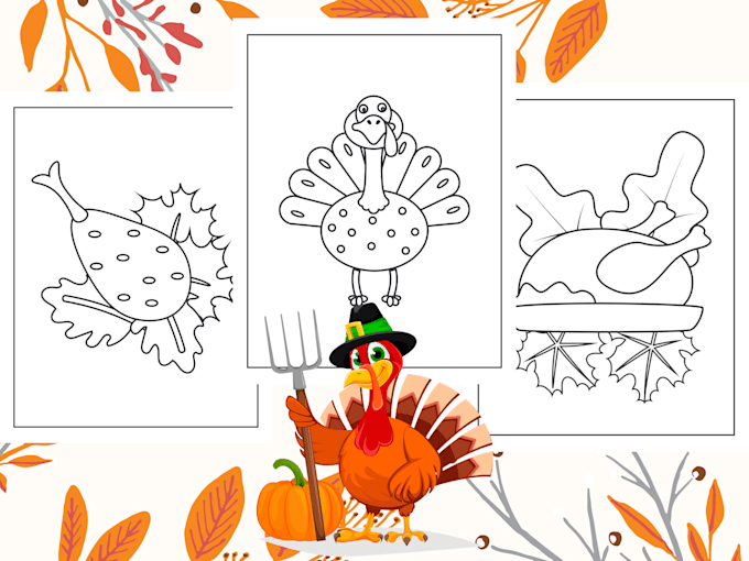 thanksgiving coloring and game pages