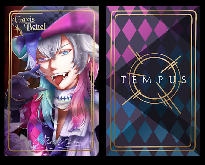 Draw card designs, front and back designs by Hasnaadilah | Fiverr