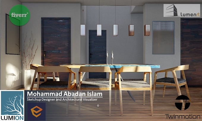 Do architectural visualization and photorealistic rendering by Abadan ...
