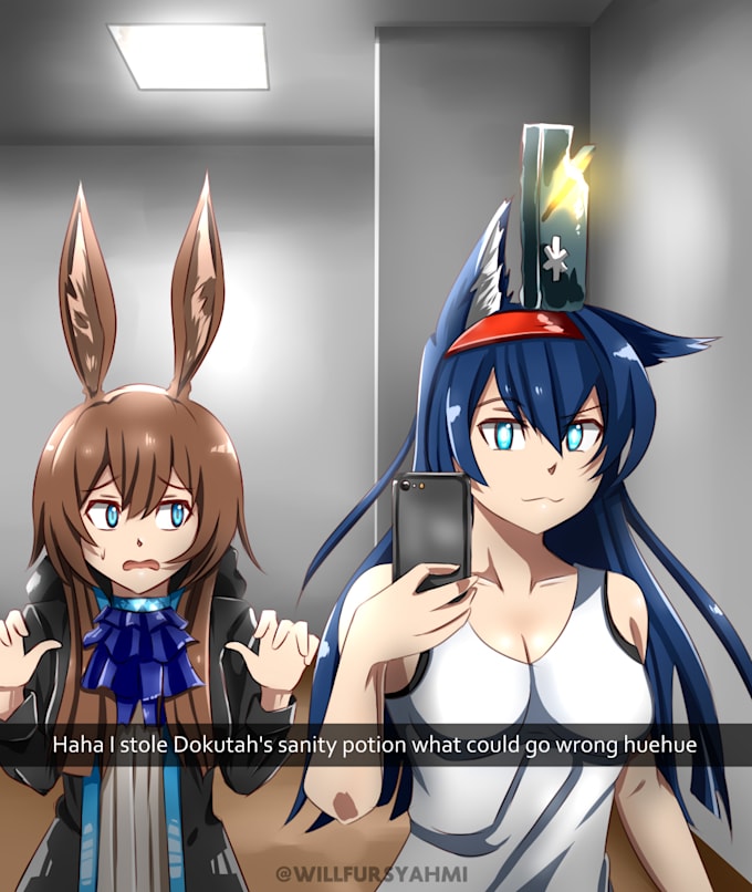 Draw anime fanarts, illustrations, meme redraws in my own style by ...