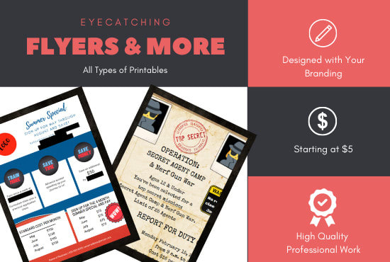 Create an eye catching flyer or handout by Tracylacey4 | Fiverr
